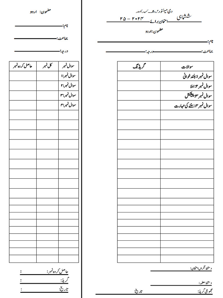 Front Page Urdu | PDF