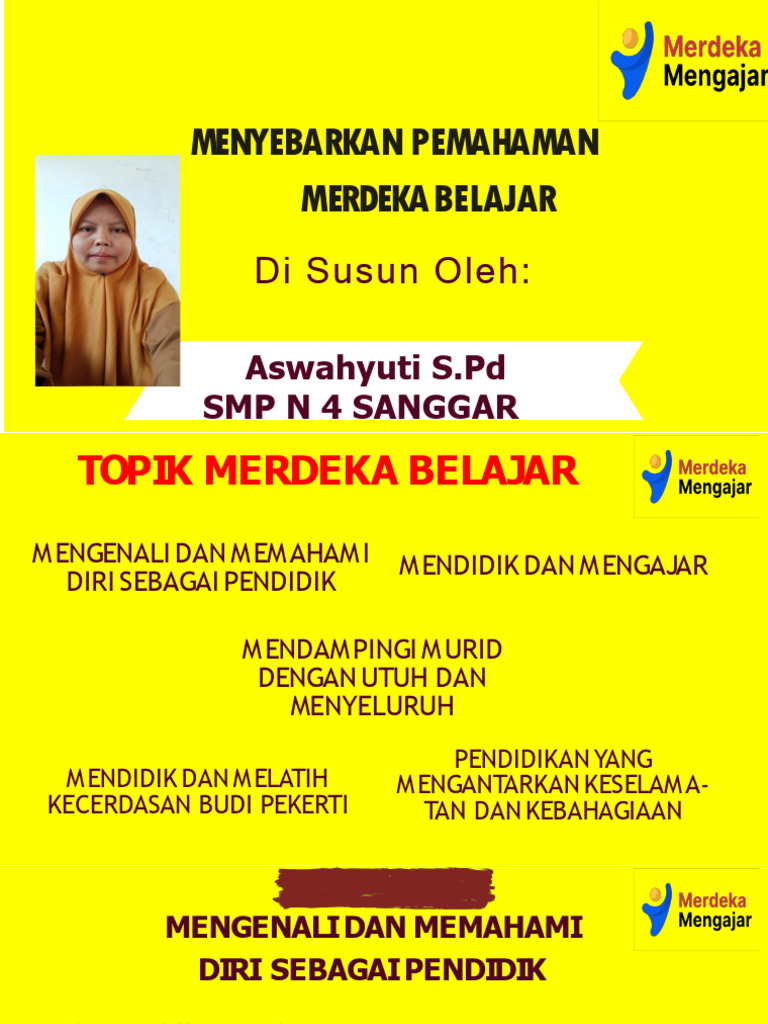 Aksi Nyata Modul Merdeka Belajar | PDF