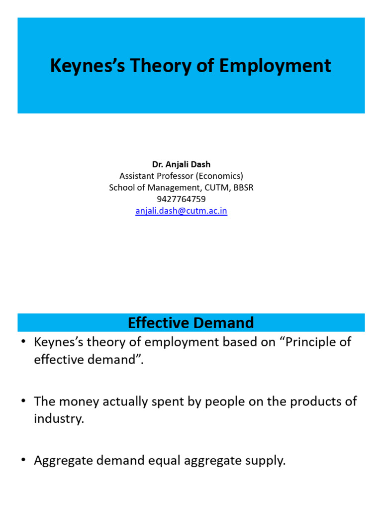 Keynesian Unemployment Basic | PDF