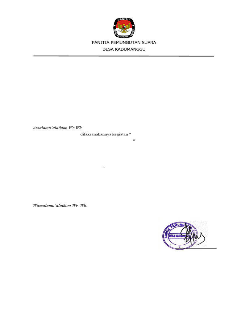 Undangan Bimtek | PDF