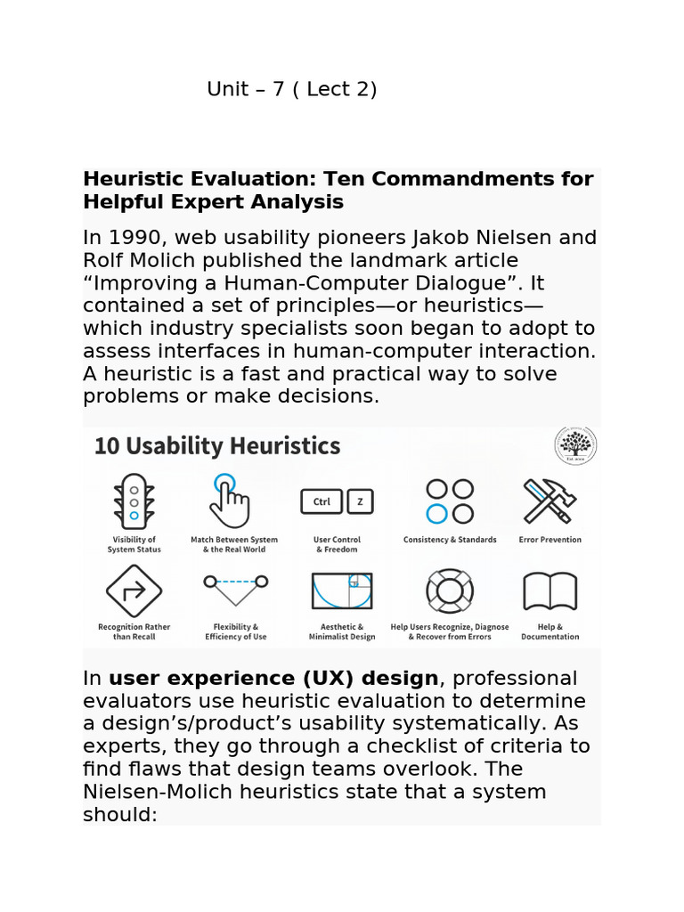Unit 8 lect 1 | PDF | Usability | User Interface