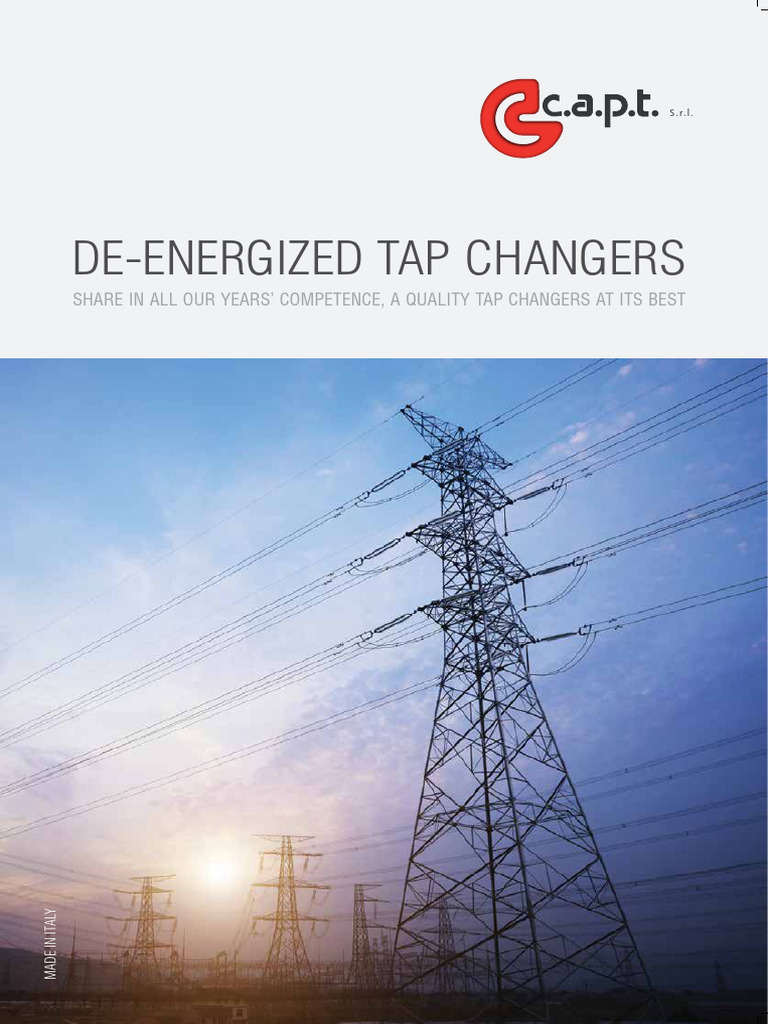 De-Energized Tap Changers Guide | PDF | Power (Physics) | Power Engineering