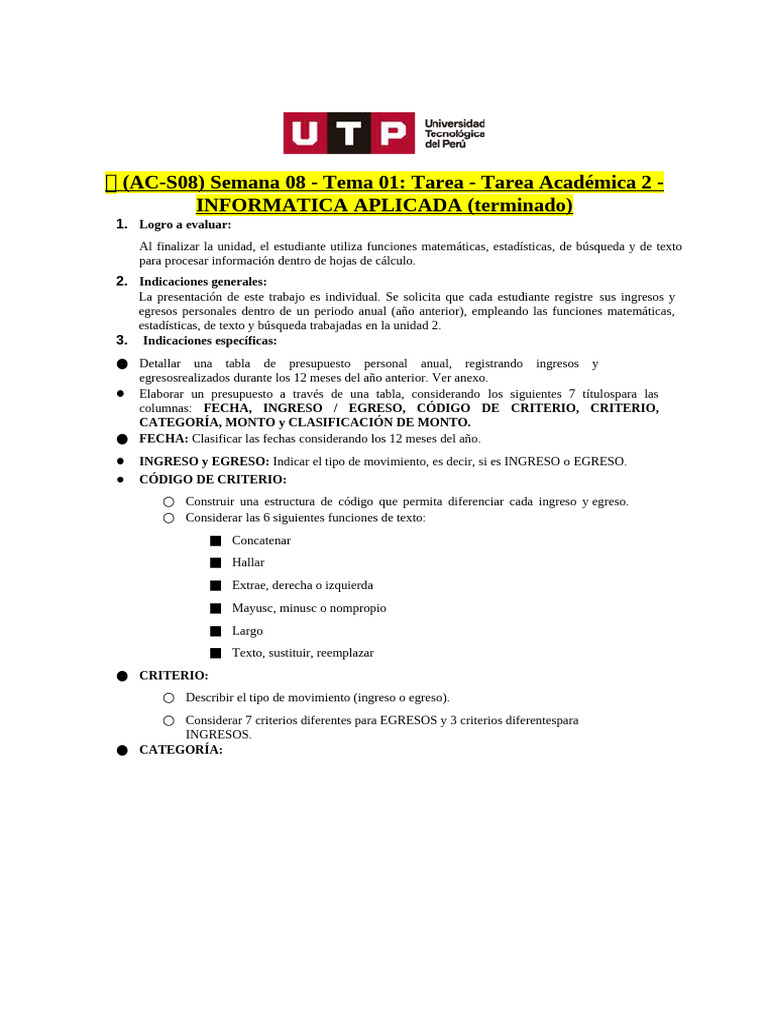 Consigna - Informatica Aplicada | PDF | Informática