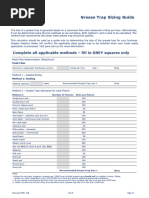 Design of Oil and Grease Traps Calculations | PDF