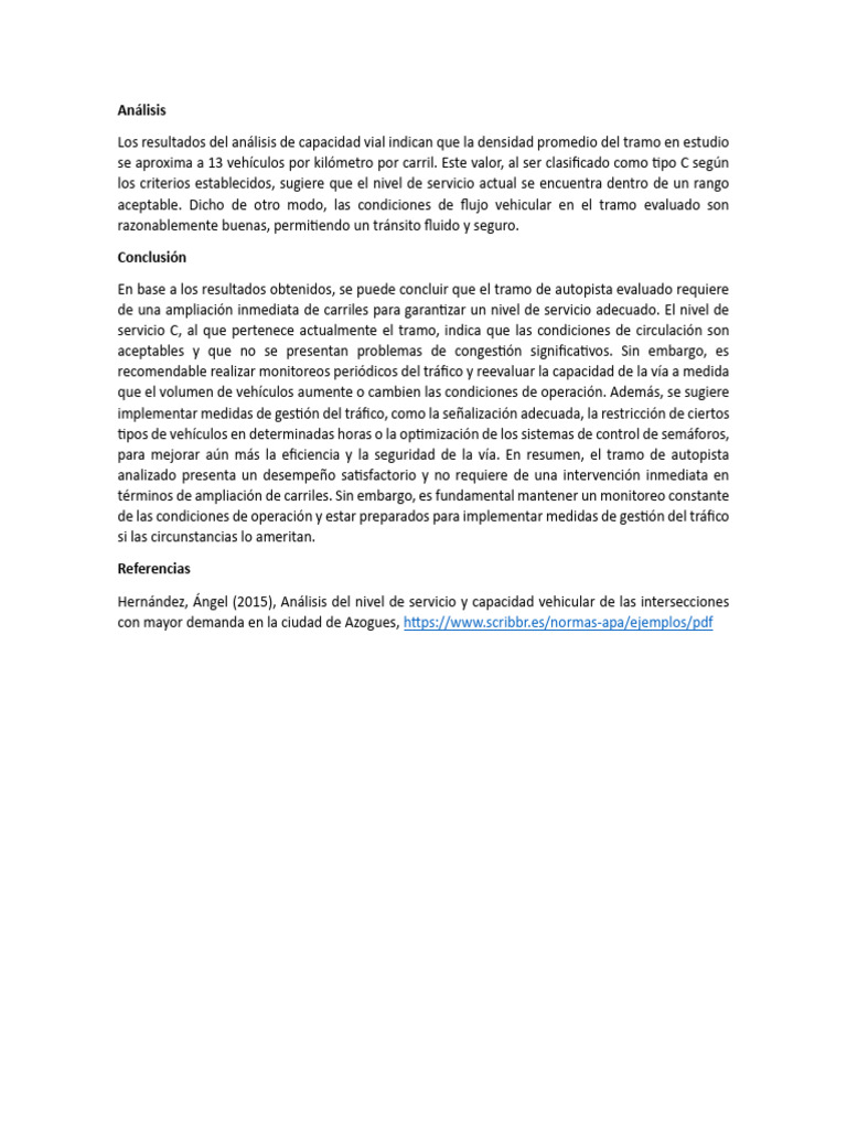 CAPACIDAD VIAL Y NIVELES DE SERVICIO-4 | PDF