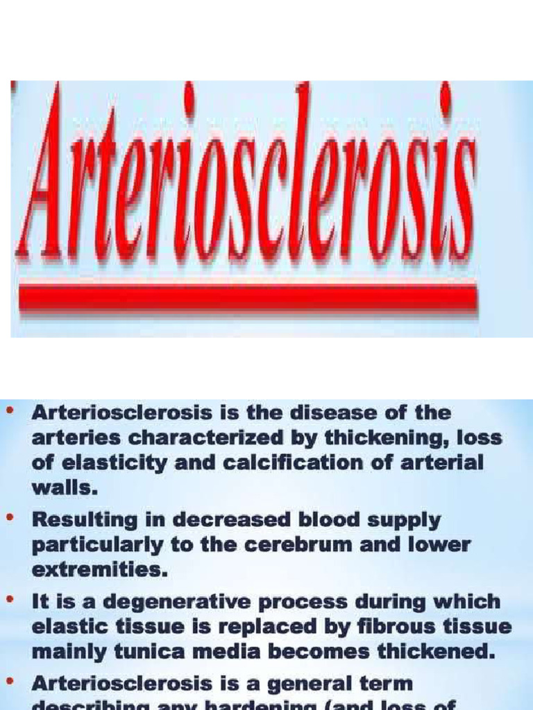 arteriosclerosis ppt | PDF