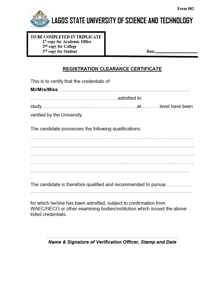 Form 002 | PDF