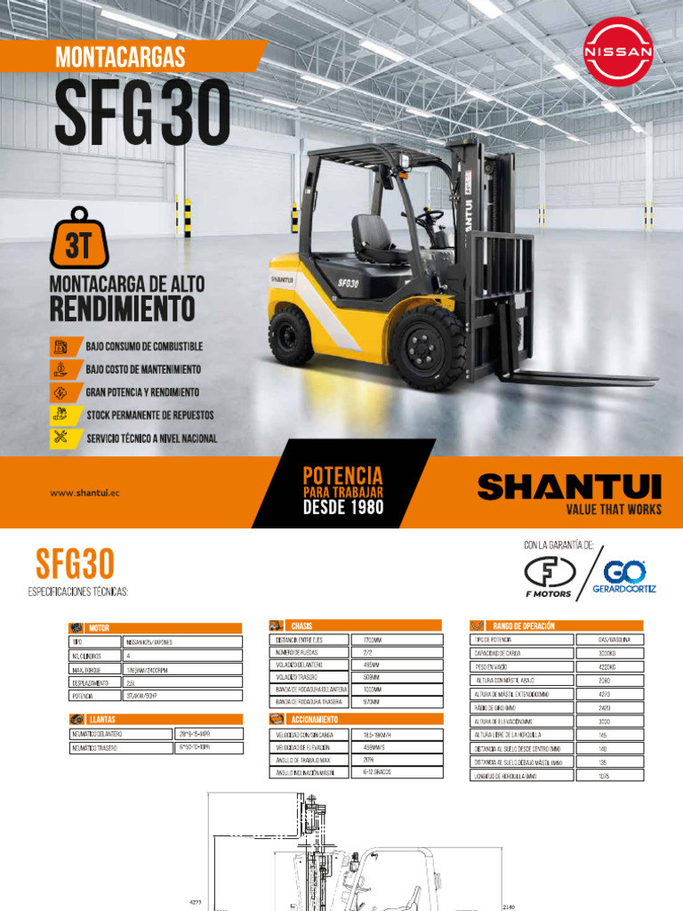 Montacargas 3t Doble Mastil | PDF