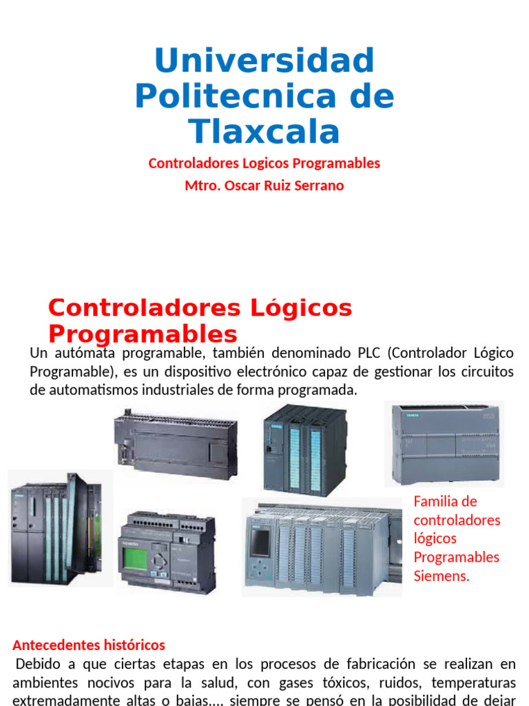 Controladores Lógicos Programables (PLC) | PDF | Relé | Controlador ...