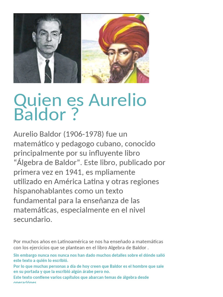 Aurelio Baldor | PDF