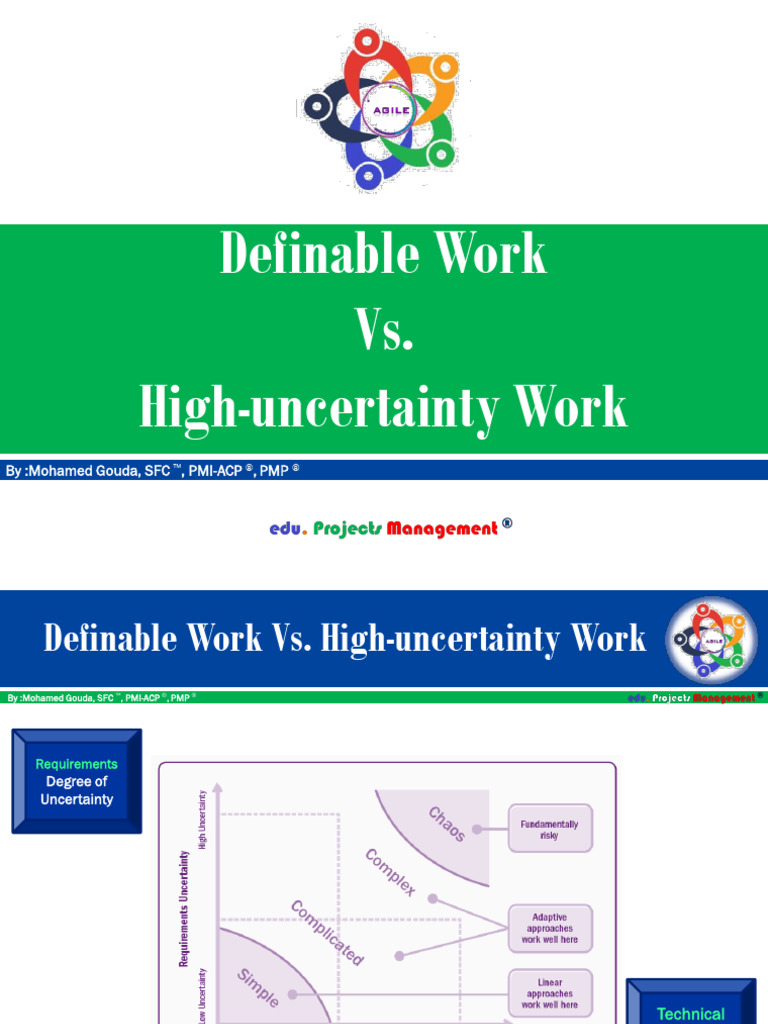 6-Definable Work vs. High-Uncertainty Work | PDF