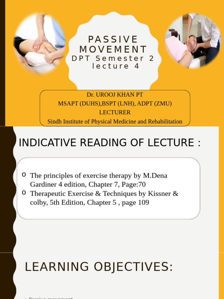 4.passive Movement | PDF | Physical Therapy | Clinical Medicine