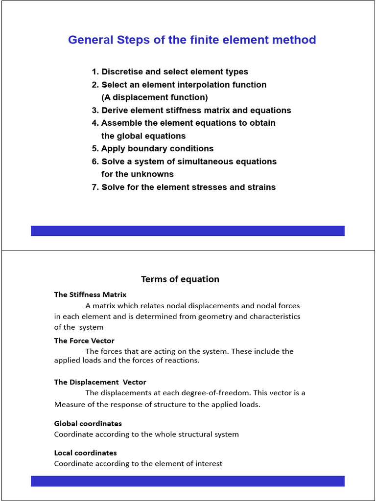 2 - Direct Stiffness Method and Spring Element | PDF | Finite Element ...