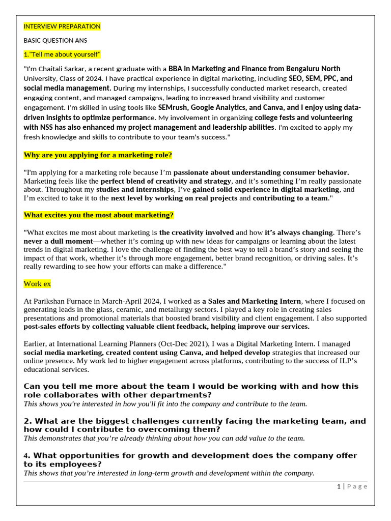 Interview Preparation Final | PDF | Search Engine Optimization | Hyperlink