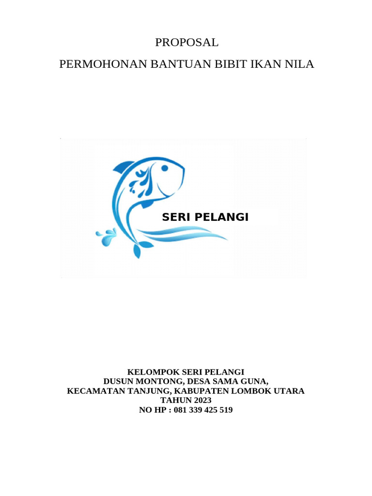 Proposal Ikan | PDF
