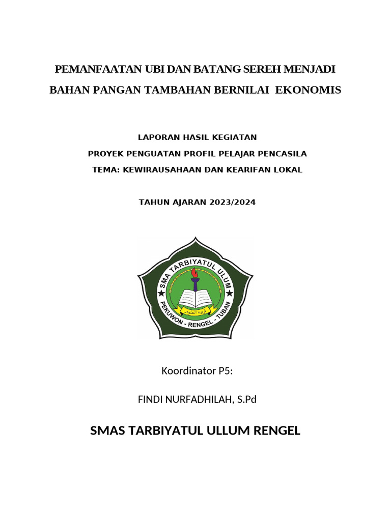 Laporan Hasil Kegiatan P5-Kwu | PDF