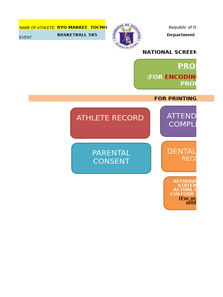 Athletes Forms 2024 | PDF | Clinical Medicine | Diseases And Disorders