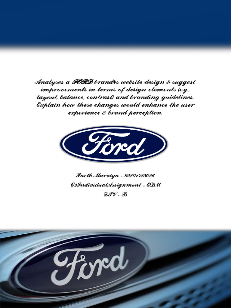 Analyses A FORD Brand - Edm | PDF | Brand | Page Layout