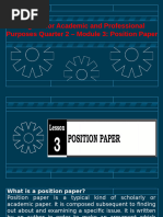 Position Paper Format | PDF
