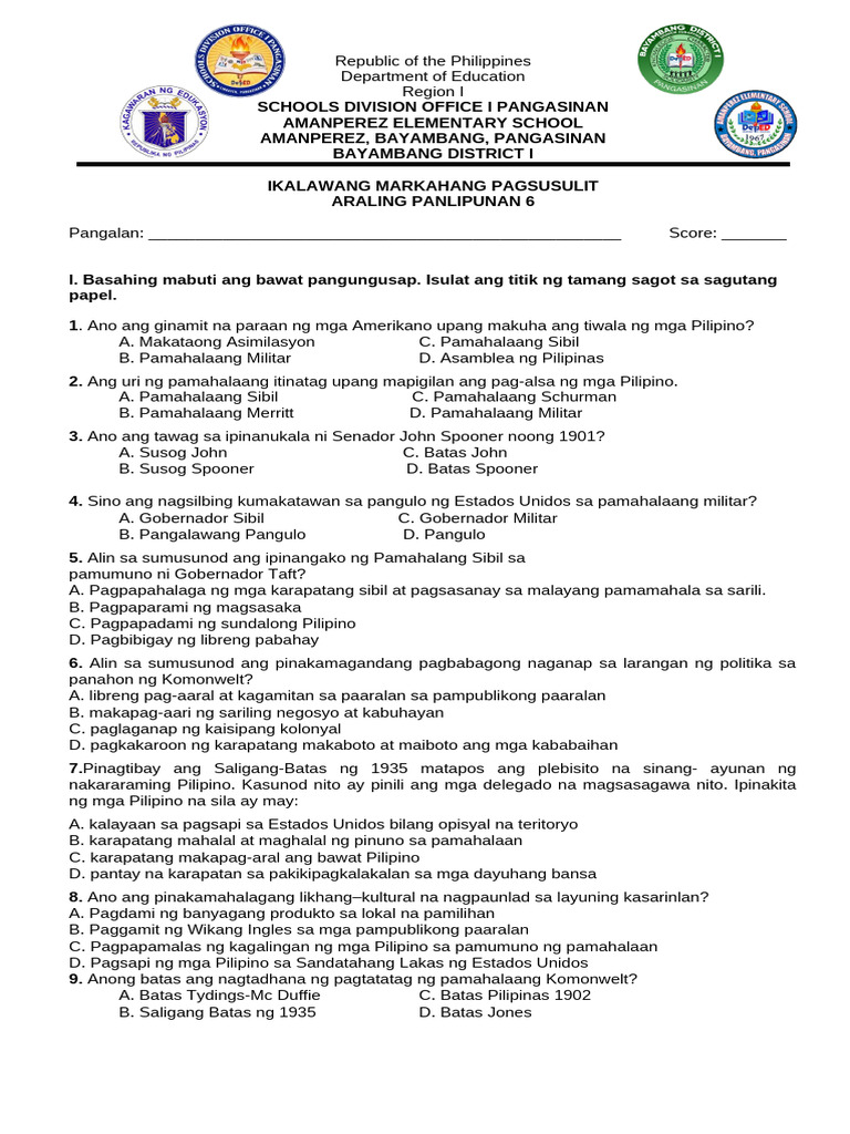 AP6 - 2nd Quarter - FINAL | PDF