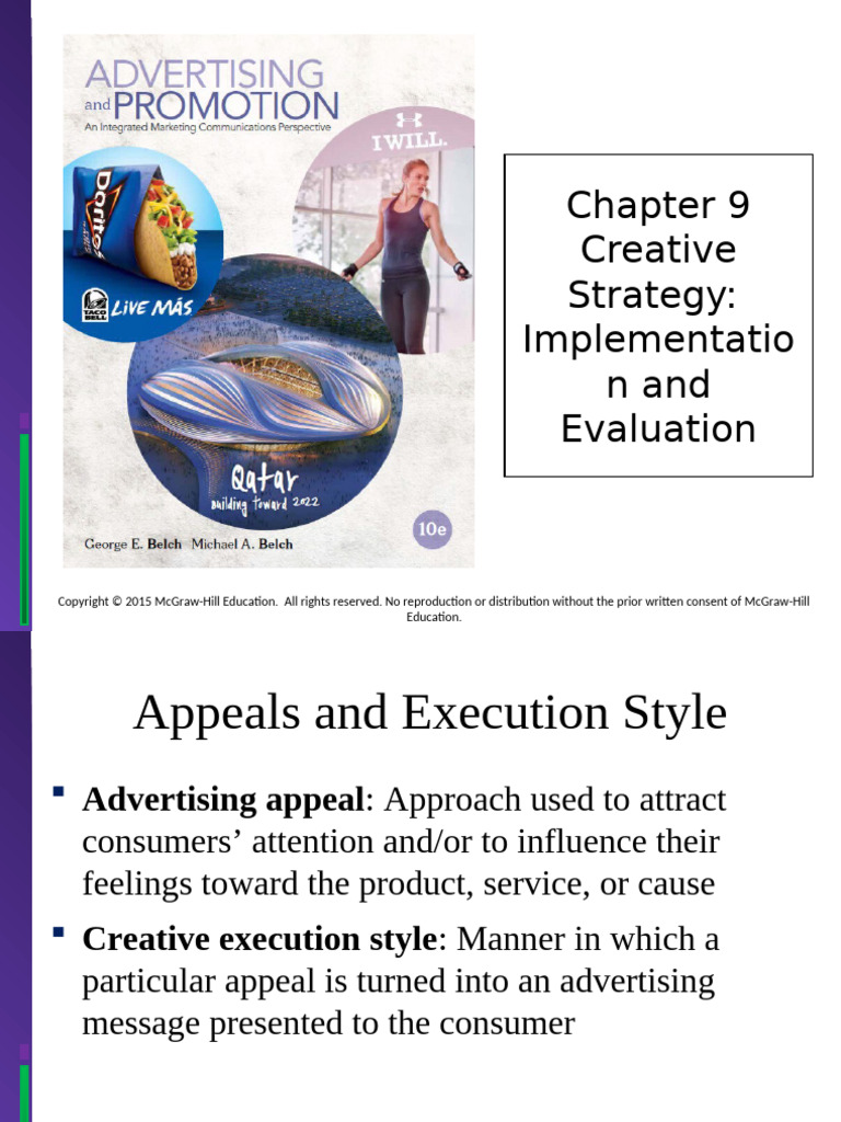 IMC 05 Creative Strategy Implementation and Evaluation | PDF | Advertising | Brand