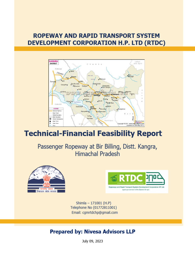 Passenger Ropeway Feasibility Report | PDF