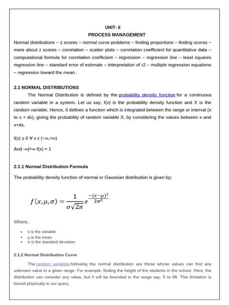 FDSA Unit 2 | PDF | Errors And Residuals | Standard Error