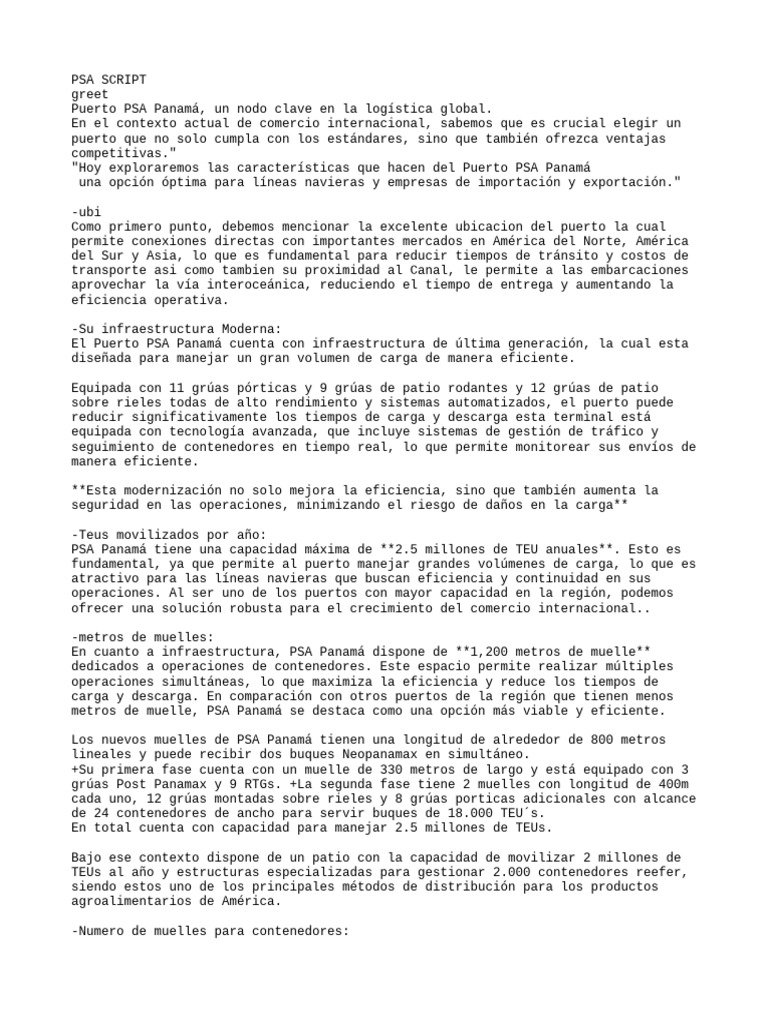 Psa Script | PDF | Puerto