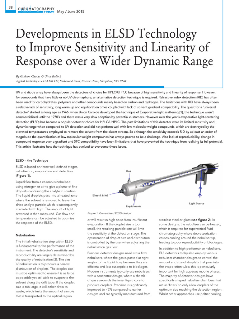 Advances in ELSD Technology Explained | PDF | High Performance Liquid ...