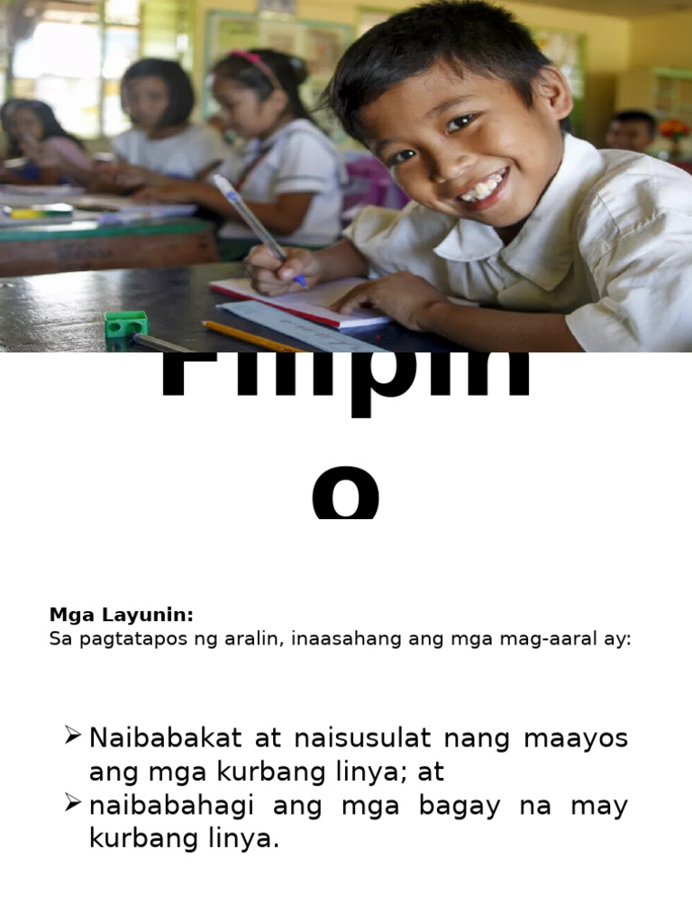 Q1 W3 Day 1 - Filipino - Kurbang Linya | PDF