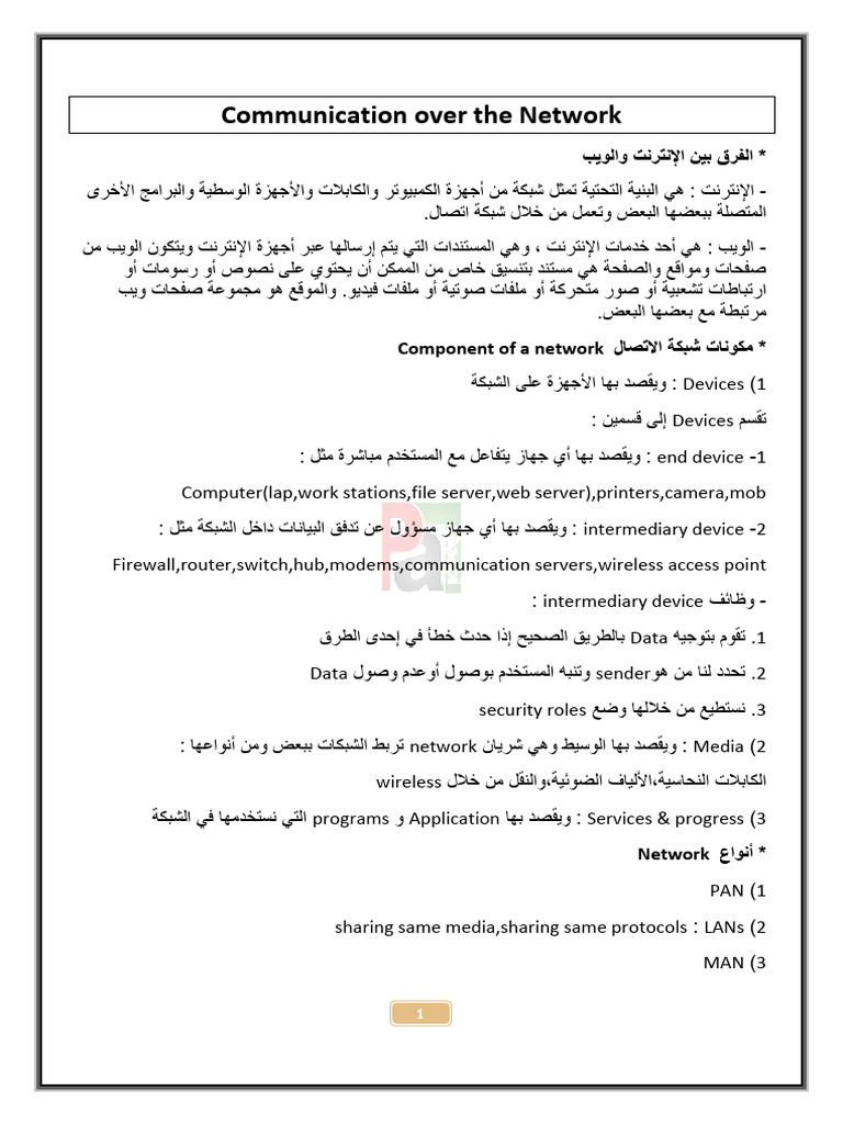 Communication Over The Network | PDF