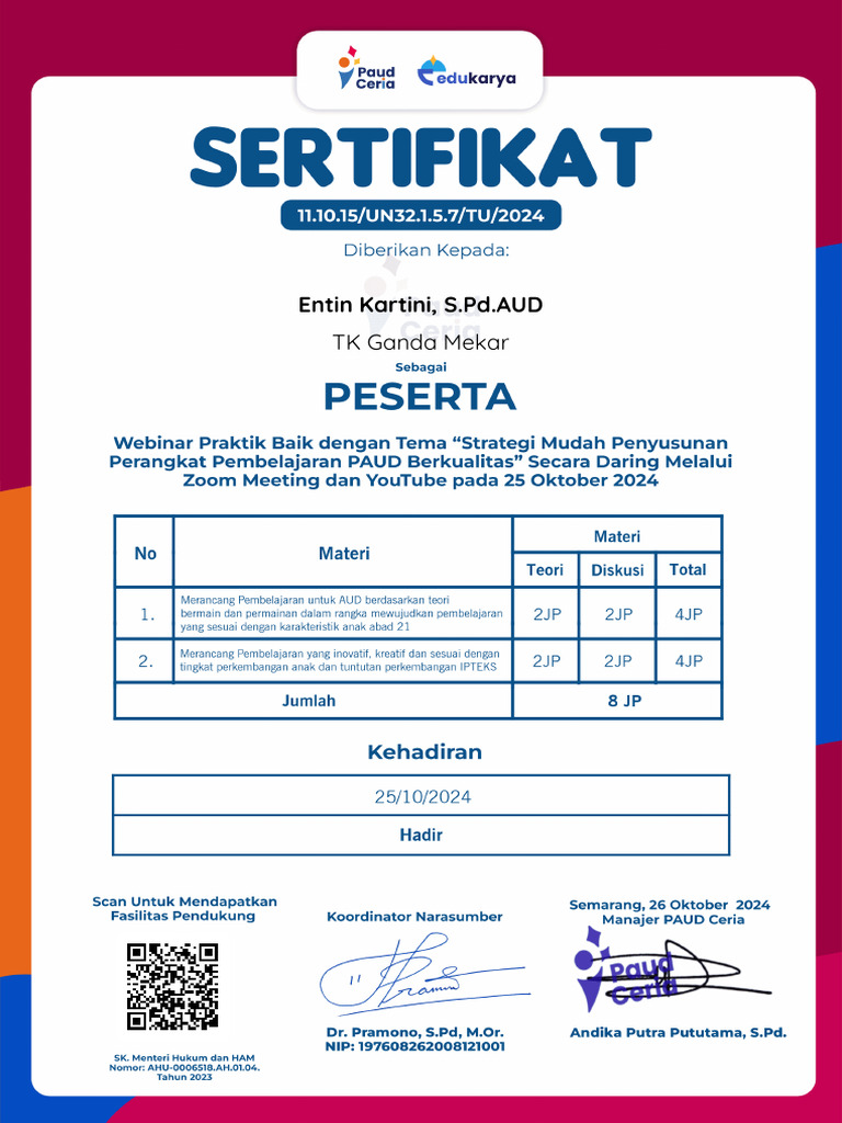 Entin. Perangkat Pembelajaran | PDF