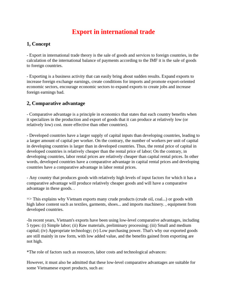 Understanding Export Dynamics in Trade | PDF | Exchange Rate | Exports