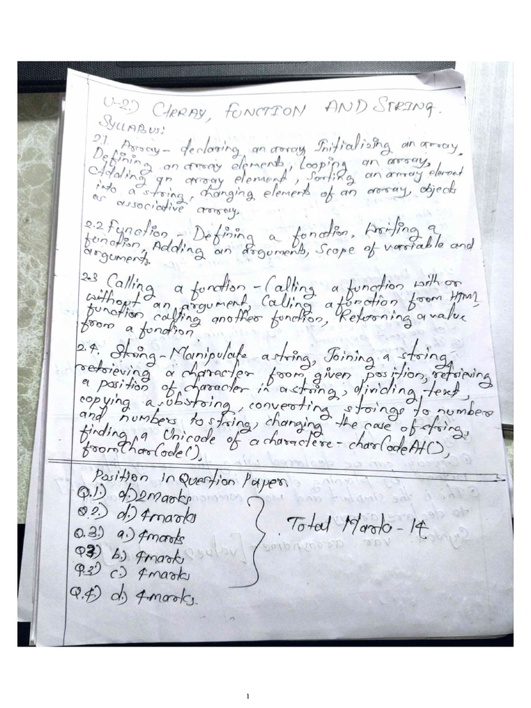 AKM BHAI CSS (U-2) 5star Notes | PDF | String (Computer Science) | Java ...