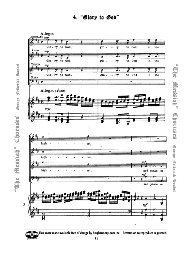 Glory to God | PDF | Oratorios | Music Based On The Bible