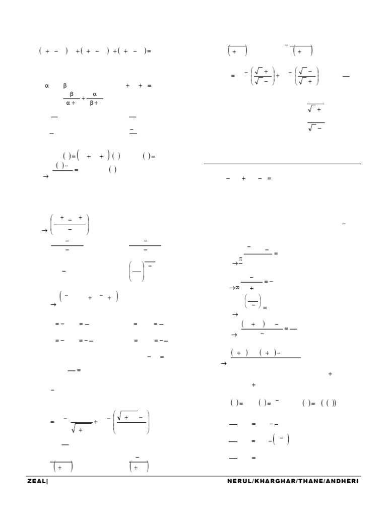 ABHYAS-1 | PDF | Tangent | Function (Mathematics)
