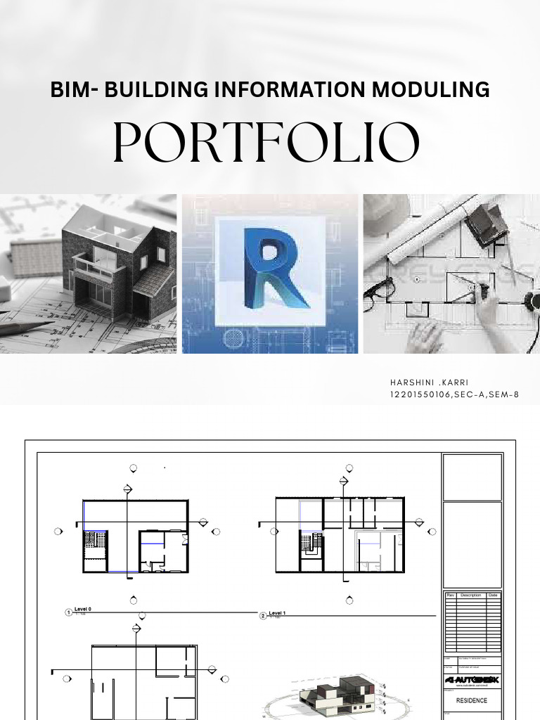 Revit Portfolio. (1) (1) Harshini - Compressed (1) - Pages | PDF | Building Information Modeling ...