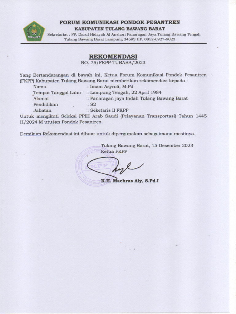 FKPP Rekom PPIH | PDF