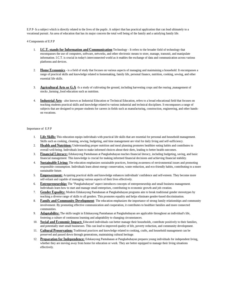 E.P.P | PDF | Sustainability | Economies