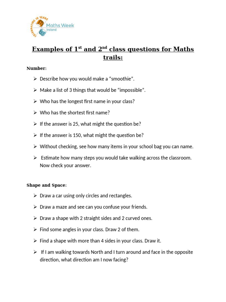 1st and 2nd Class Trail Questions | PDF