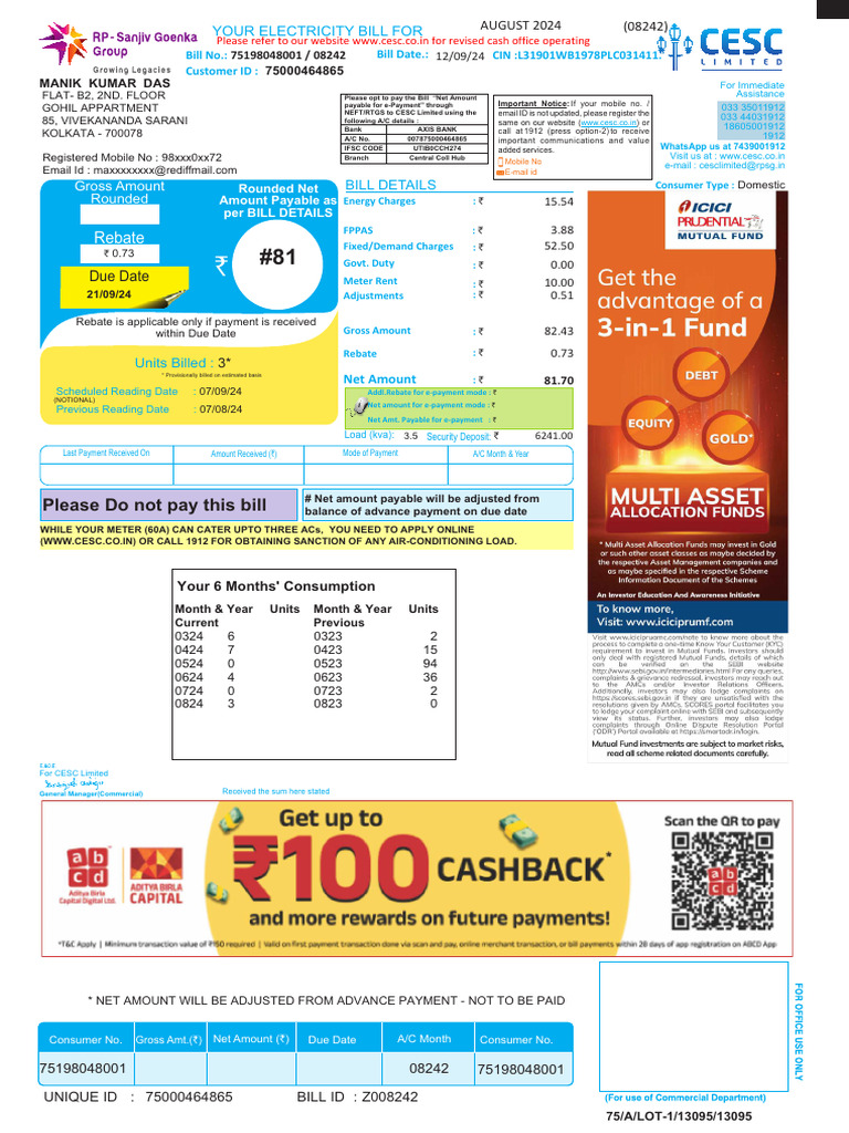 CESC August 2024_Manik Kumar Das | PDF