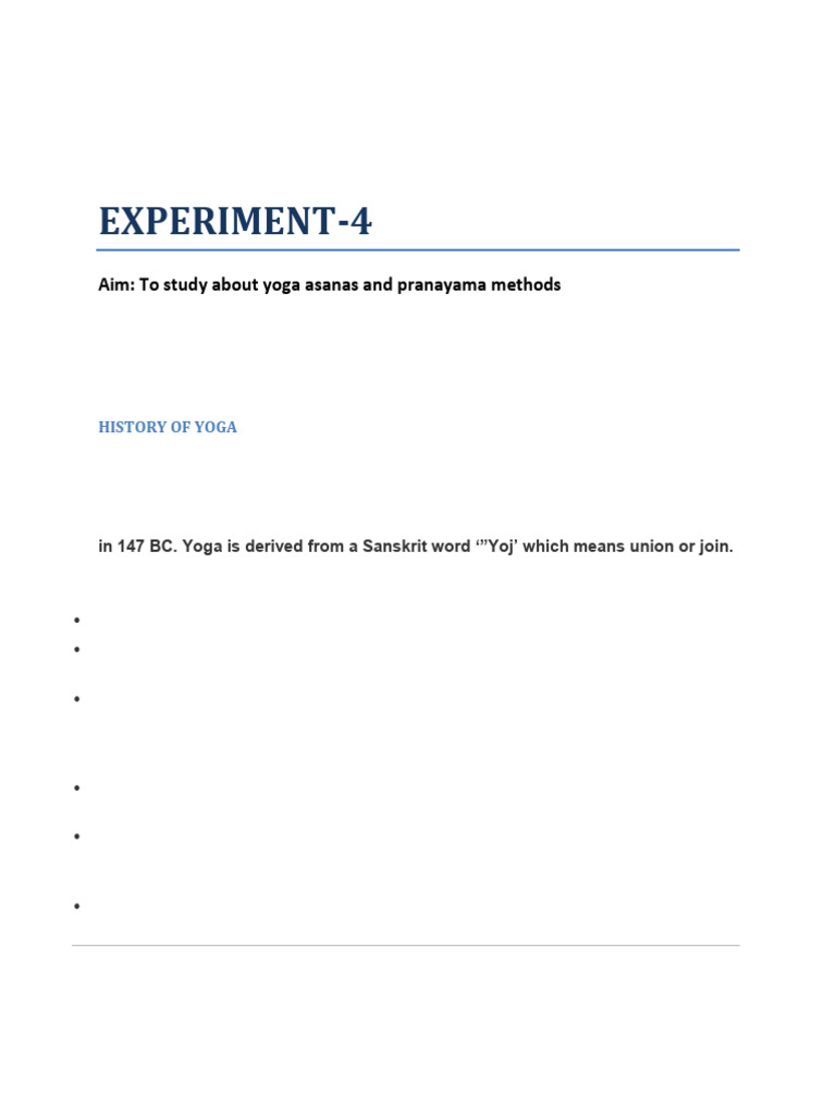 ex-4 (2) | PDF | Asana | Yoga