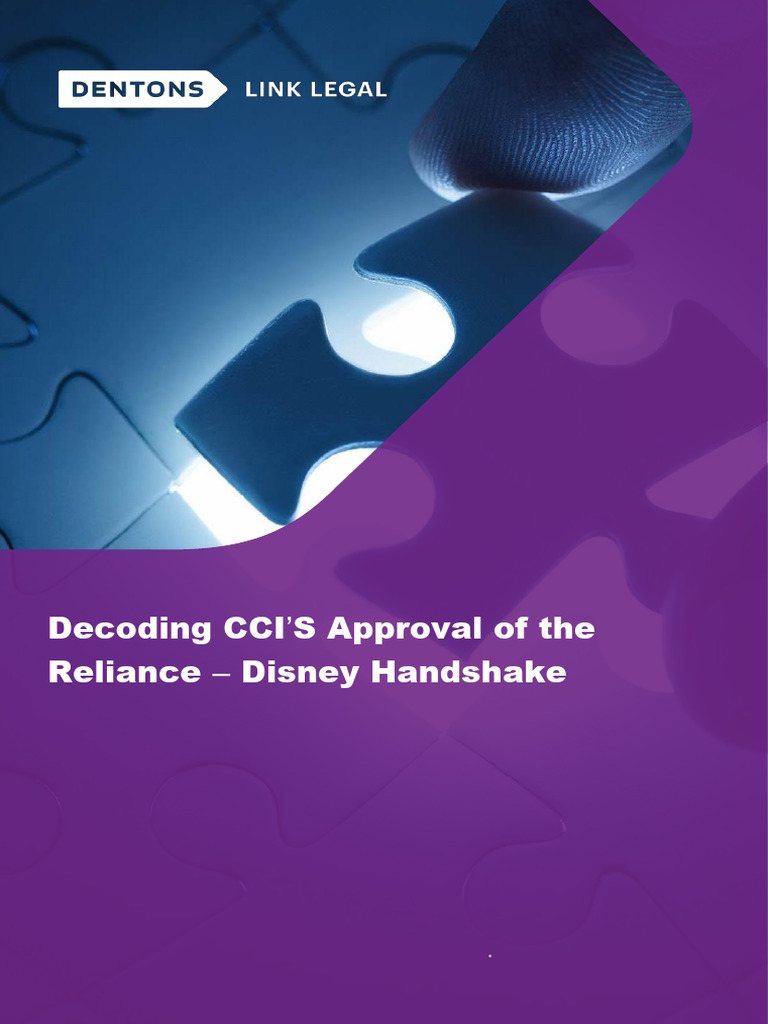 Decoding CCI's Approval of Reliance-Disney Handshake | PDF | Mergers ...