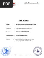 Socket Design for Steel H-Piles | PDF | Deep Foundation | Chemical ...