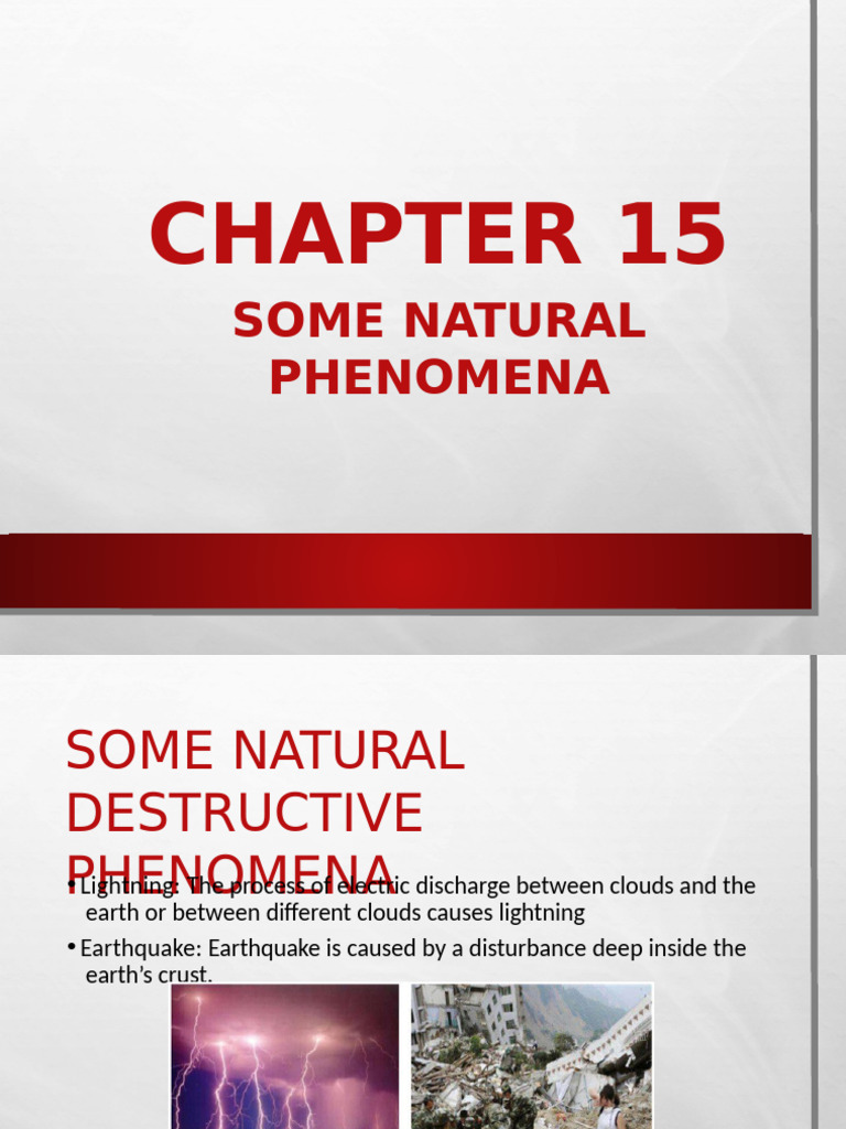 Ch15 Some Natural Phenomena | PDF | Earthquakes | Lightning