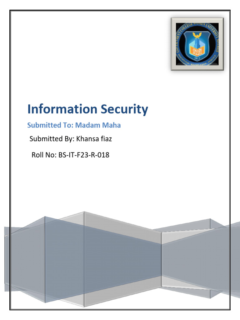 Information security | PDF | Information Security | Computer Security