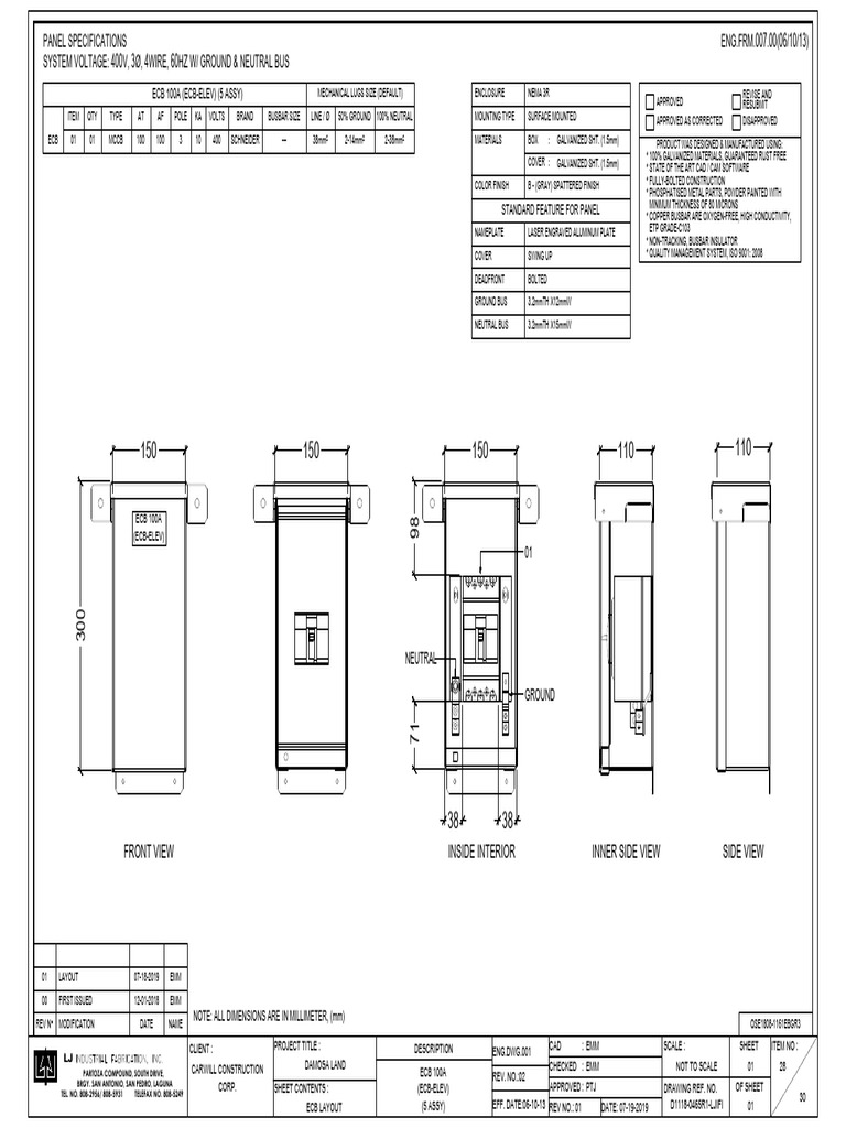 28 - Ecb 100a (Ecb-Elev) (5 Assy) - Ecb Layout | PDF | Building ...