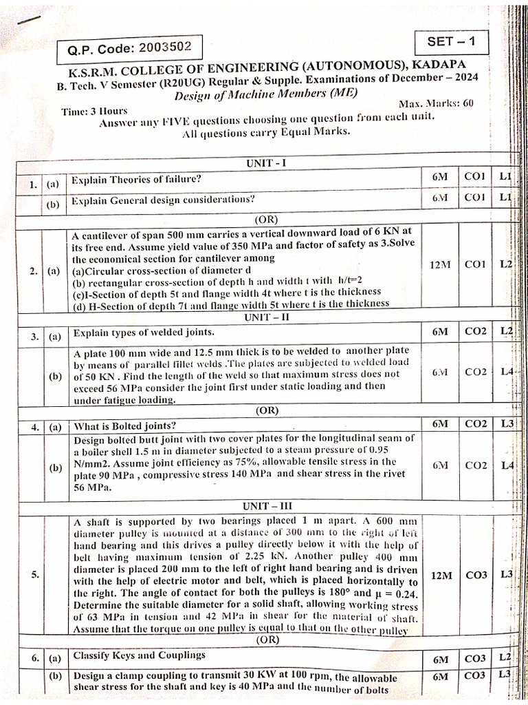 DMM Model Papers | PDF