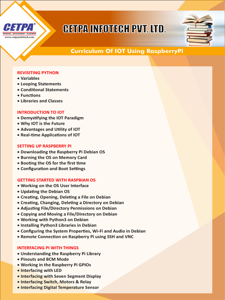 IOT Using RaspberryPi 6-Week (New) | PDF | Raspberry Pi | Internet Of ...