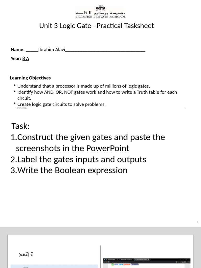 Logic Gates - Ibrahim Alavi | PDF